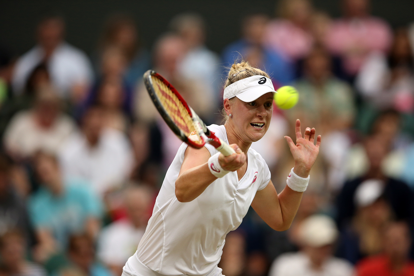 Ladies' Third Round: Sharapova vs. Riske - The Championships, Wimbledon ...