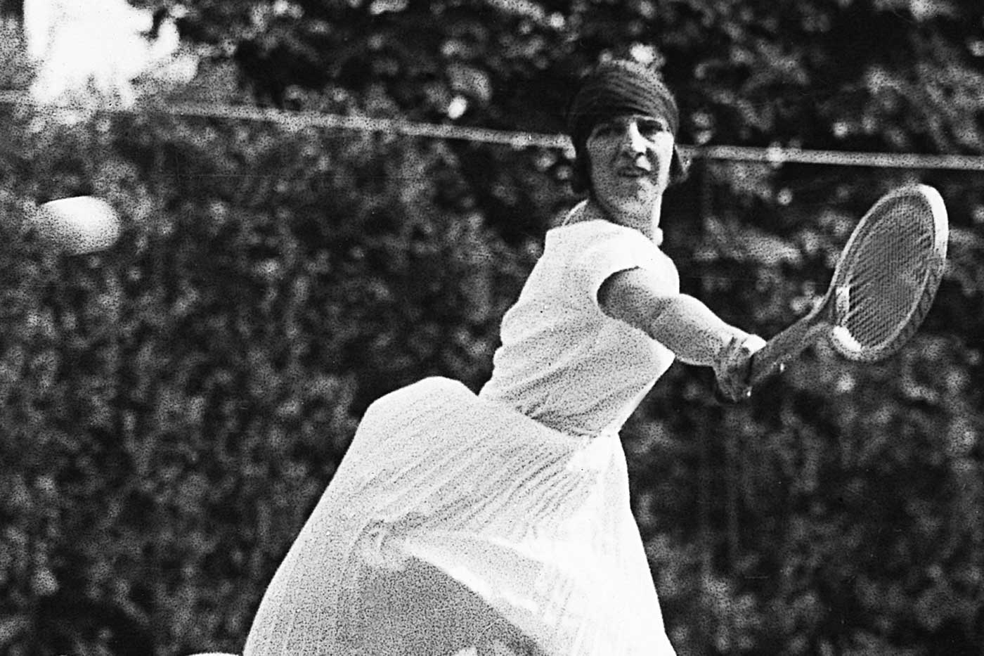 Suzanne Lenglen on Centre Court