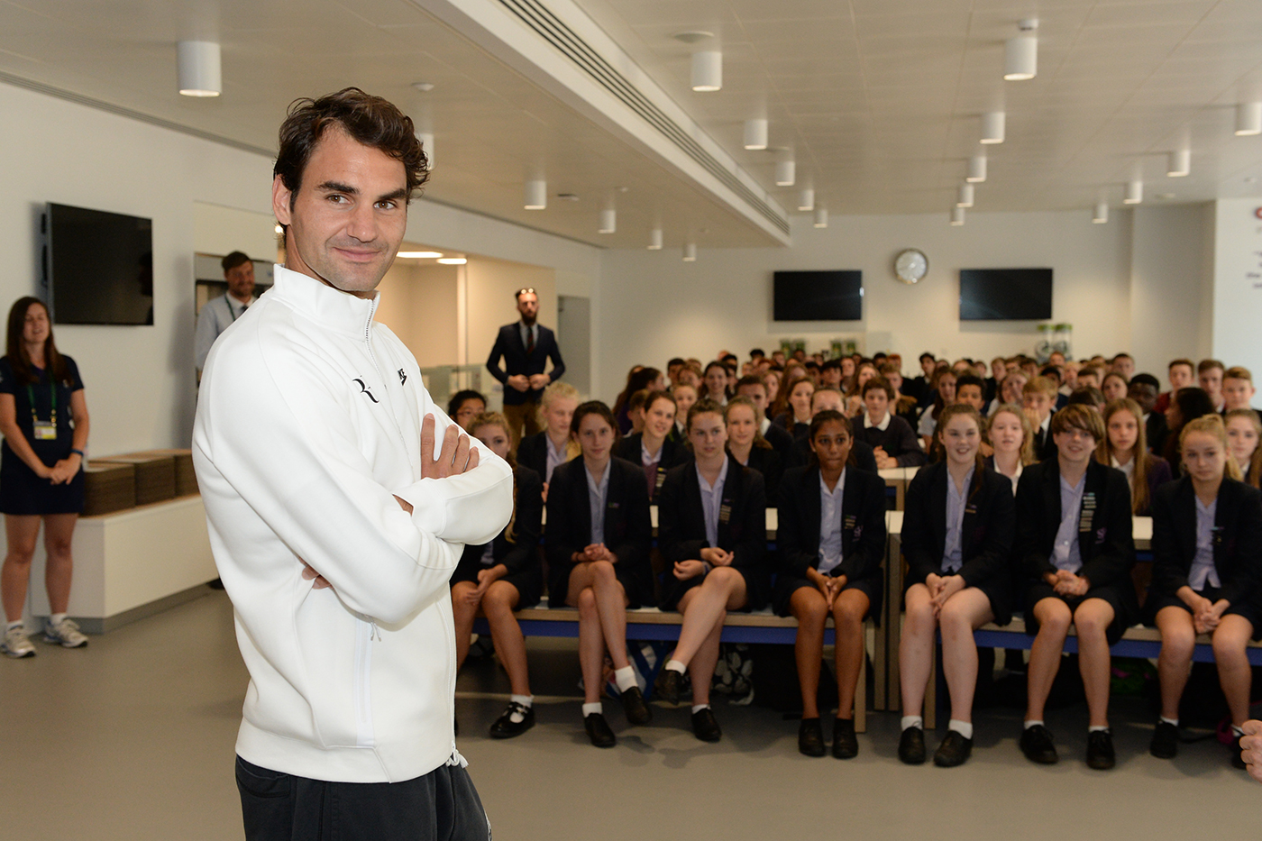 Roger Federer opens The Championships' Ball Boys and Girls Complex - The Championships ...