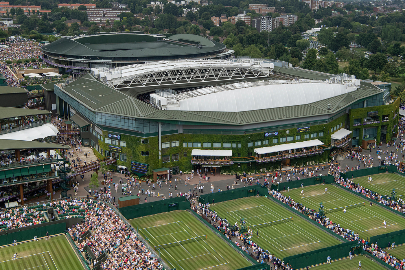 A bird's eye view of The Championships 2018 at Wimbledon - The ...
